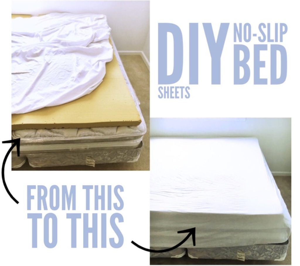 DIY No-Slip Bed Sheets