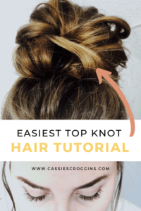 5 Step Messy Top Knot