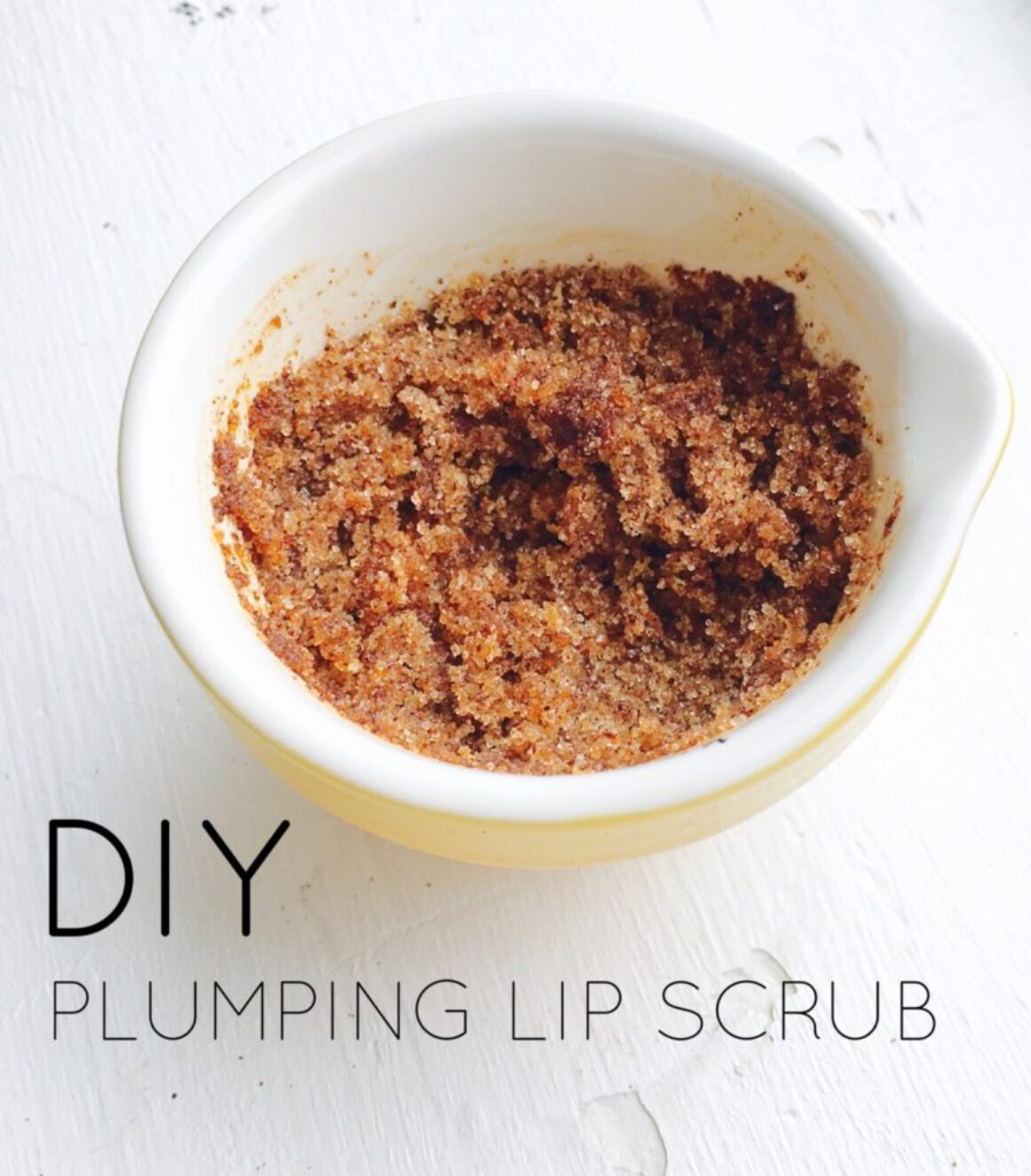 DIY Plumping Lip Scrub