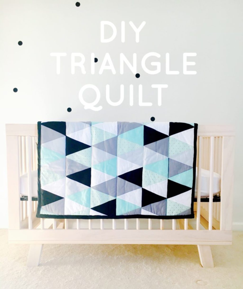 DIY Triangle Quilt + Free Pattern