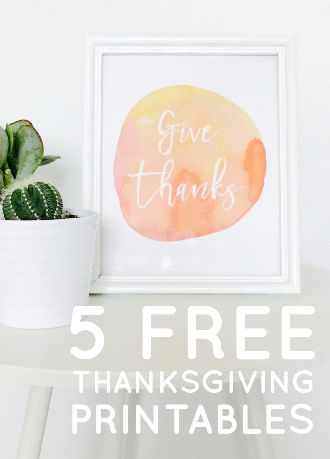 5 Free Thanksgiving Printables