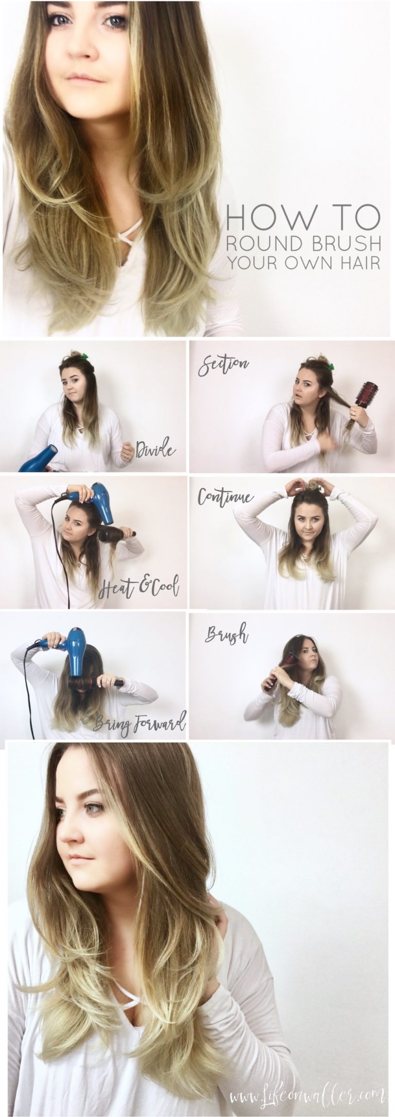 How to Round Brush Your Own Hair to Create the Perfect Blow Out