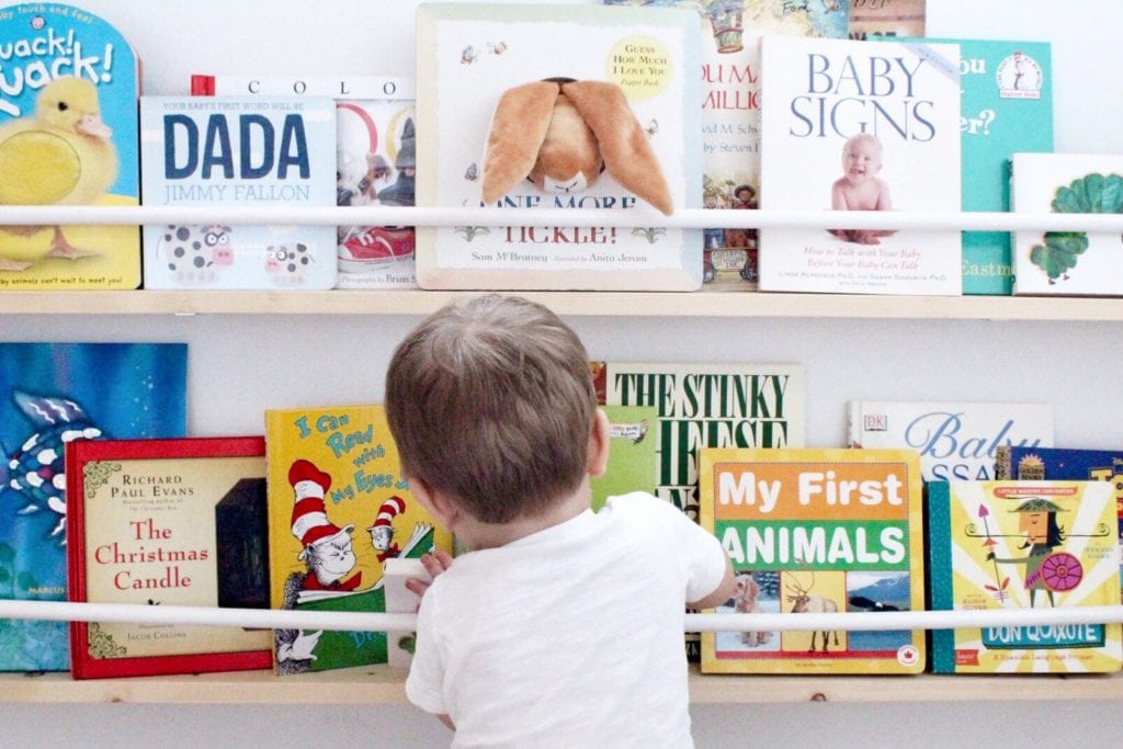Make 2 Display Style Nursery Bookshelves for $15