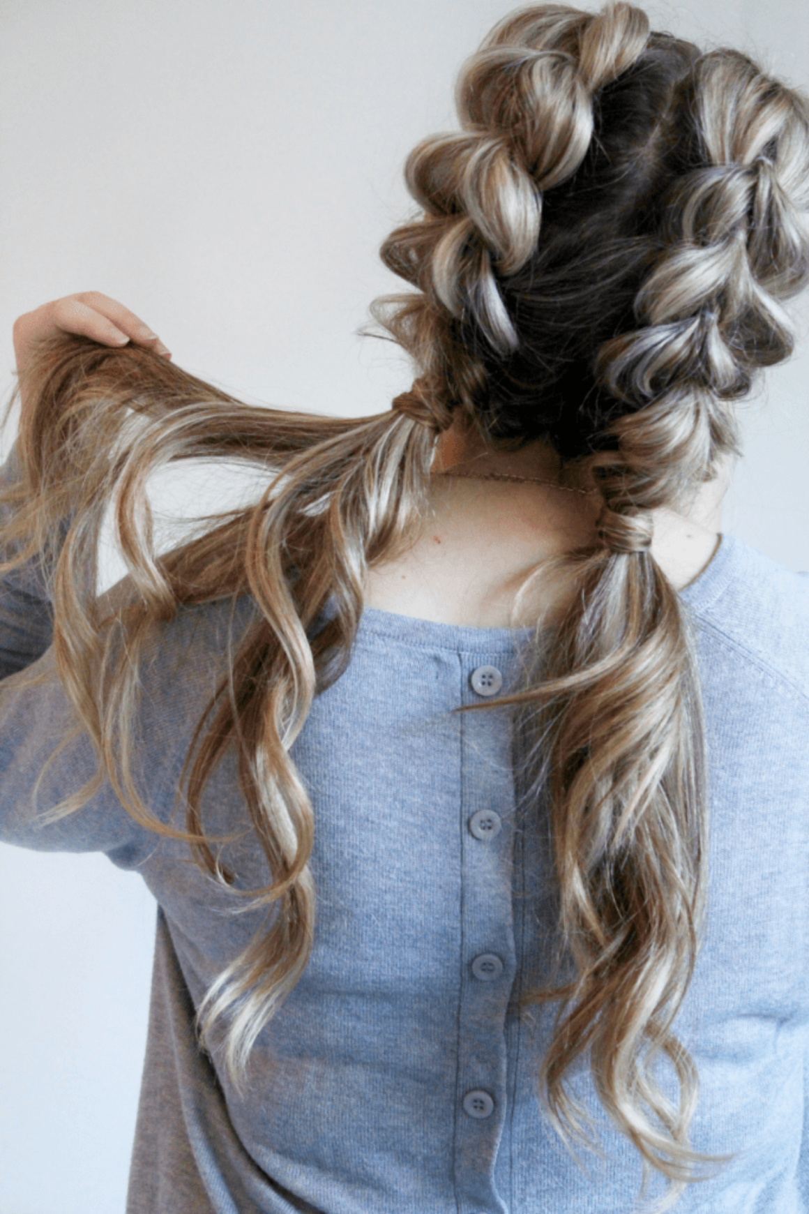 Jumbo Pull Through Braid Pigtails Tutorial