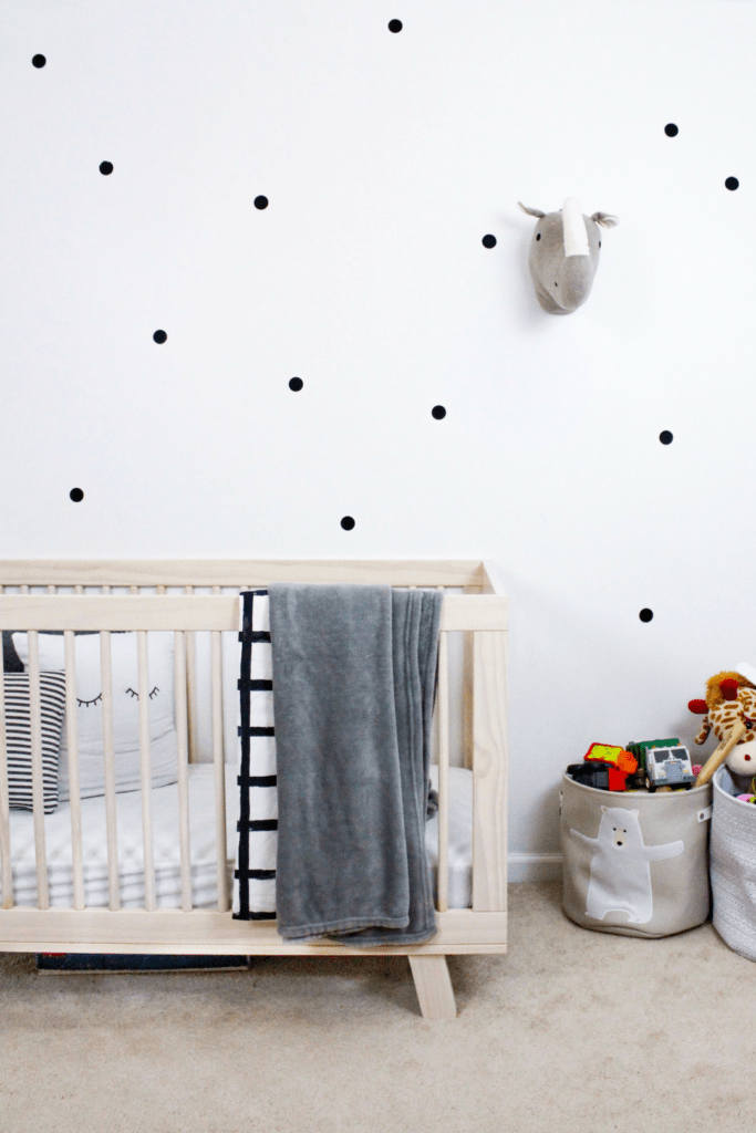 DIY Polka Dot Nursery Wall - No Paint, No Damage, Easy Removal!