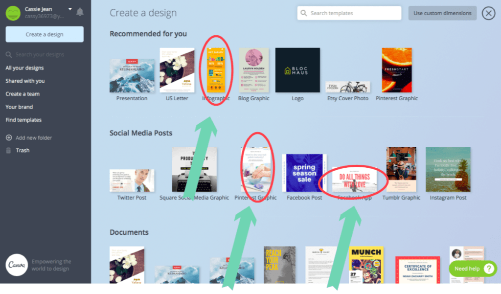 How to Create Pinterest & Facebook Graphics For Your Blog Posts Using ...