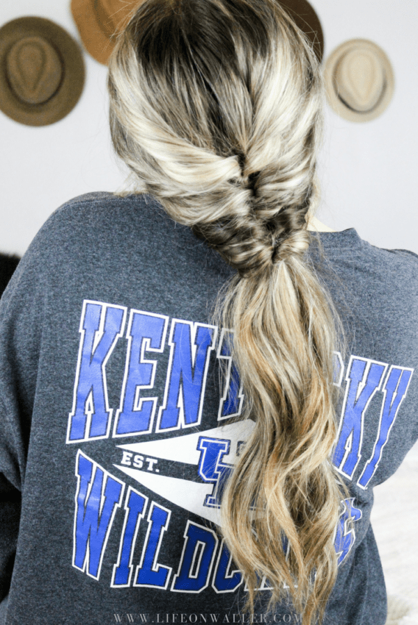 Faux Fishtail Ponytail Hair Tutorial