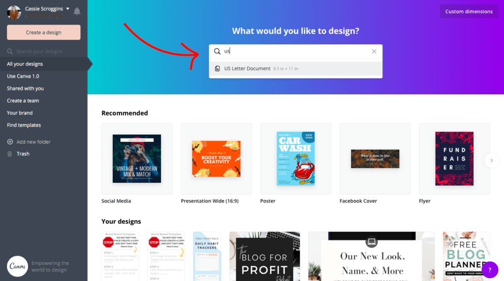 How to Create a Free Printable for Your Blog for Free in Canva!