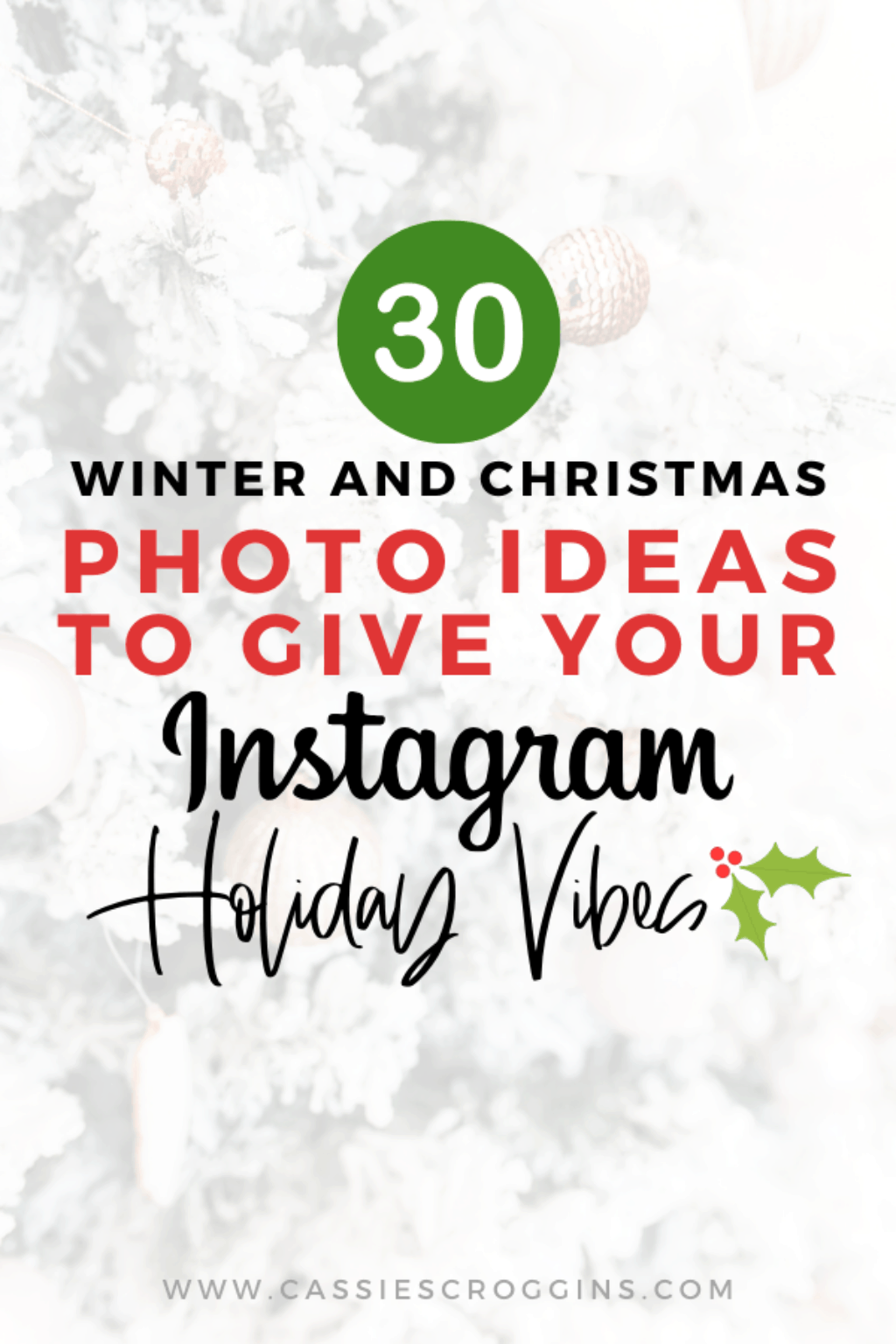 30 Winter & Christmas Photo Ideas to Give Your Instagram Holiday Vibes