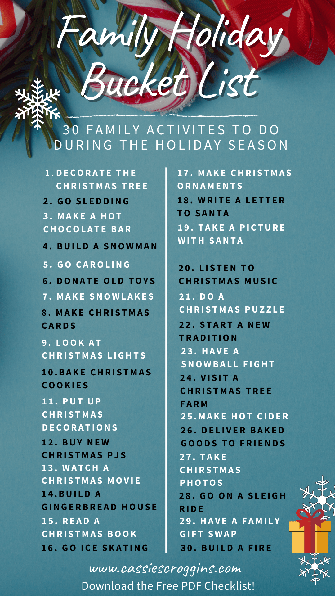 30 Best Holiday Activities For Families Bucket List (+Free Printable ...