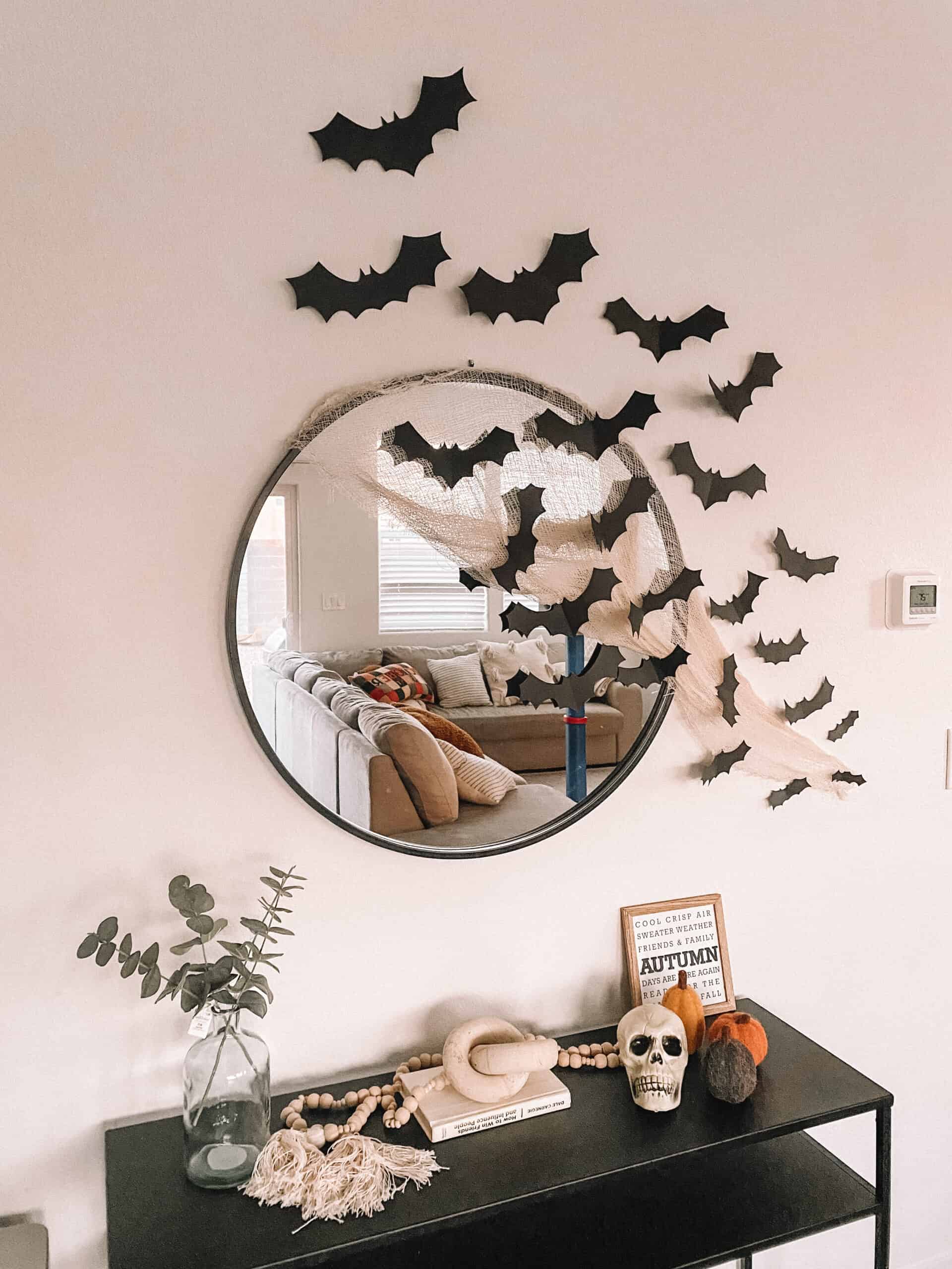 $2 Halloween Bat Wall Decor - Dollar Store DIY