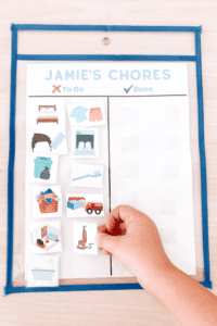 The Best DIY Velcro Chore Chart for Kids + Lists of Chores for Every Age!
