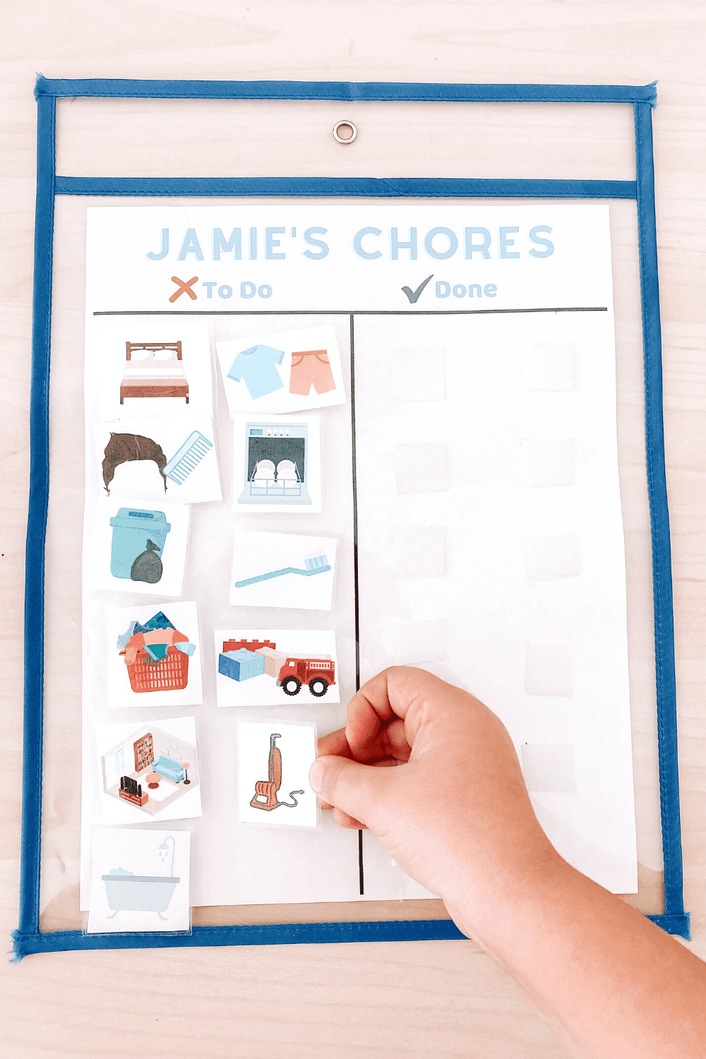 The Best DIY Velcro Chore Chart for Kids + Lists of Chores for Every Age!
