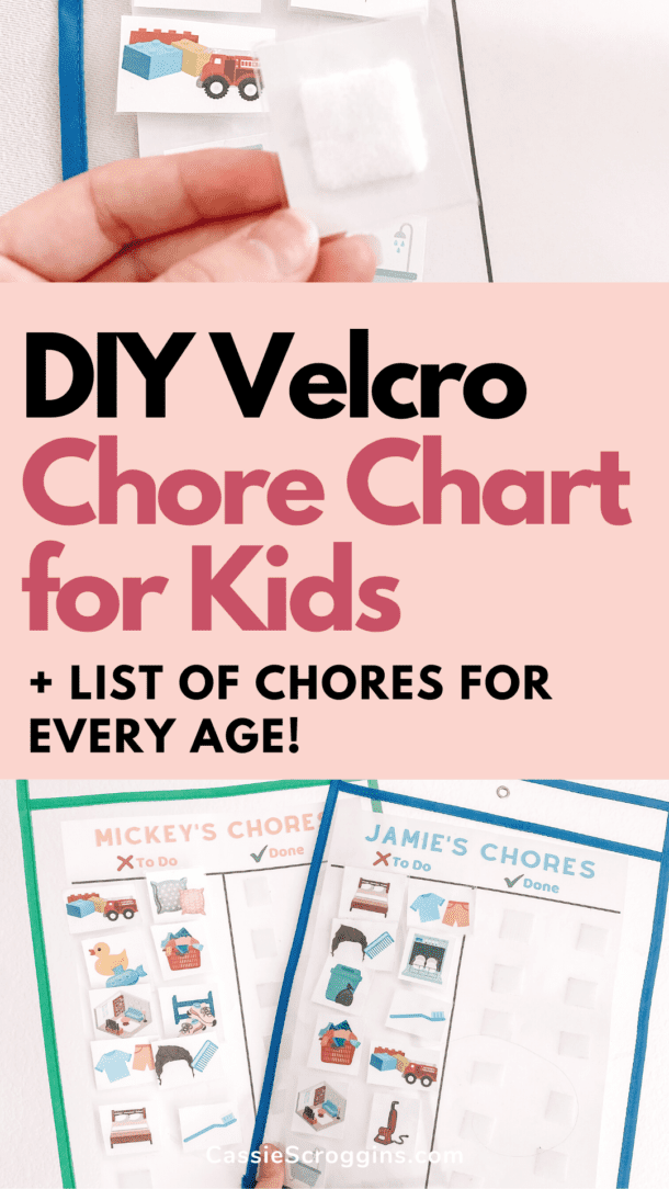 The Best DIY Velcro Chore Chart for Kids + Lists of Chores for Every Age!