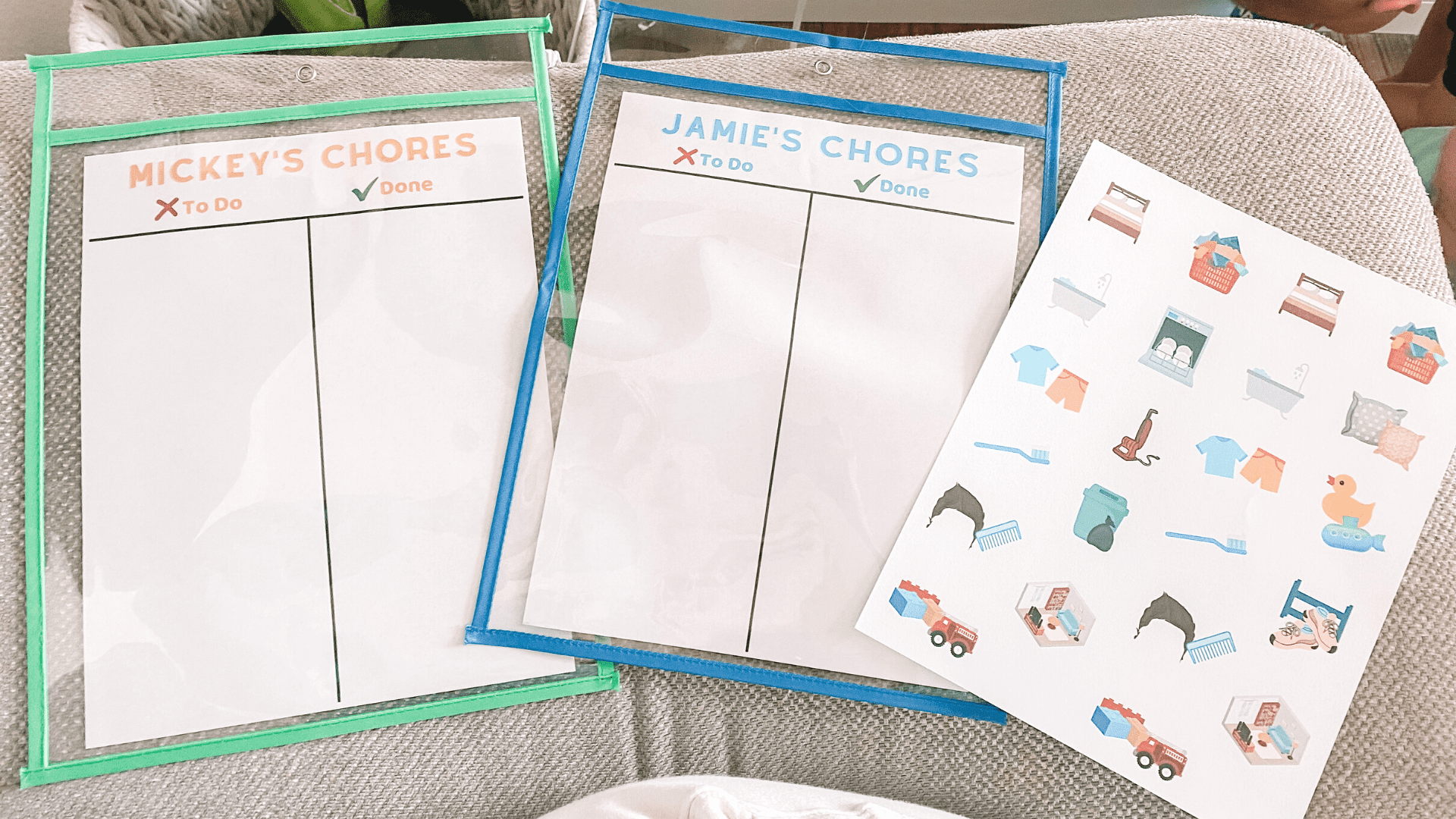 The Best DIY Velcro Chore Chart for Kids + Lists of Chores for Every Age!