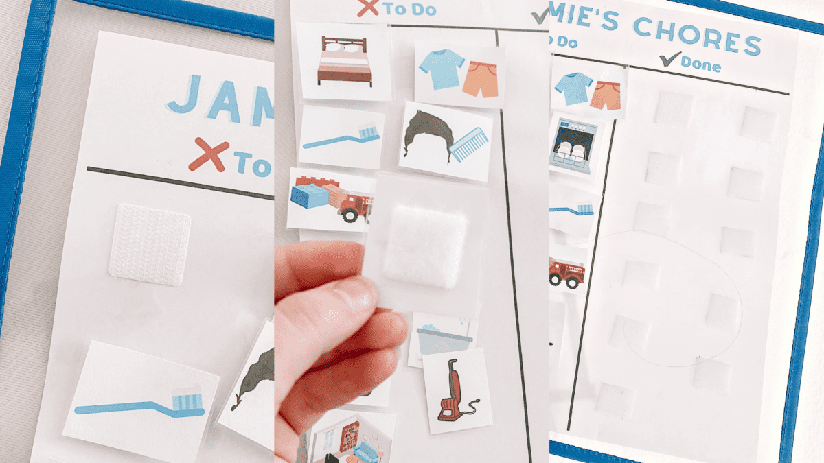 The Best DIY Velcro Chore Chart for Kids + Lists of Chores for Every Age!