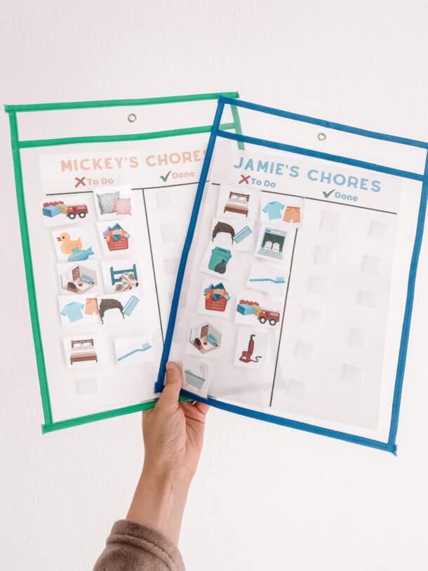 The Best DIY Velcro Chore Chart for Kids + Lists of Chores for Every Age!