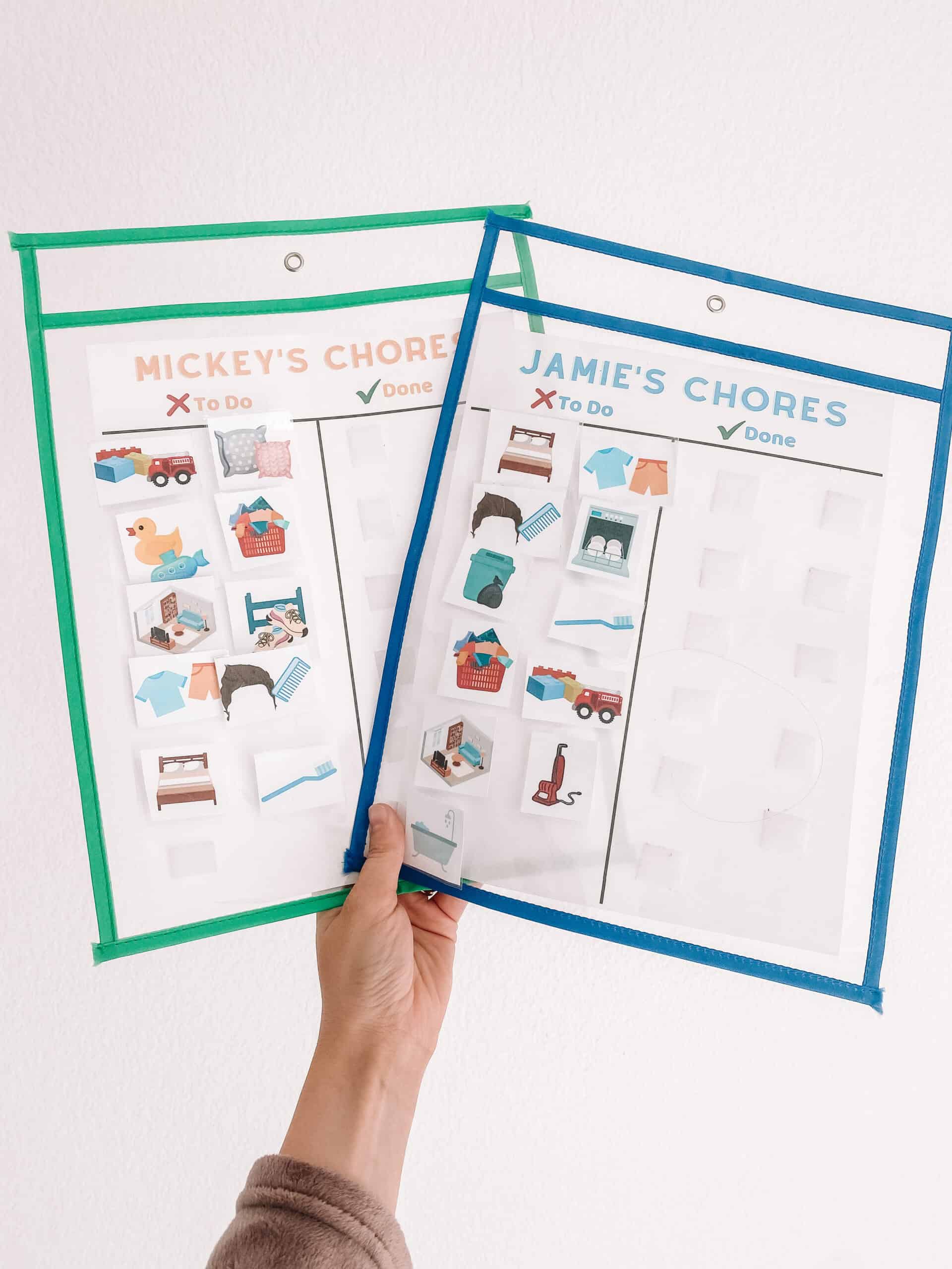 The Best DIY Velcro Chore Chart for Kids + Lists of Chores for Every Age!