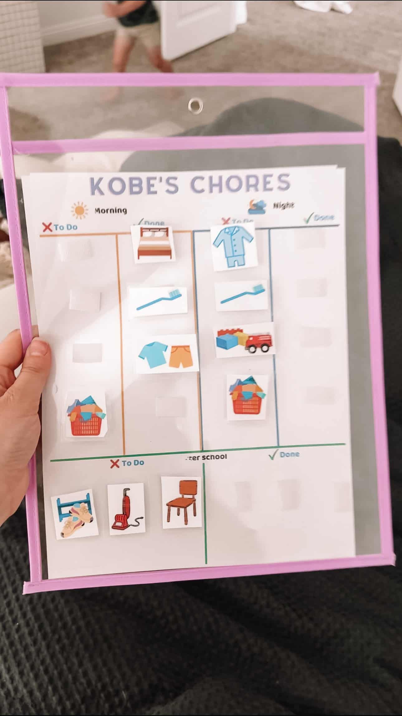 The Best DIY Velcro Chore Chart for Kids + Lists of Chores for Every Age!