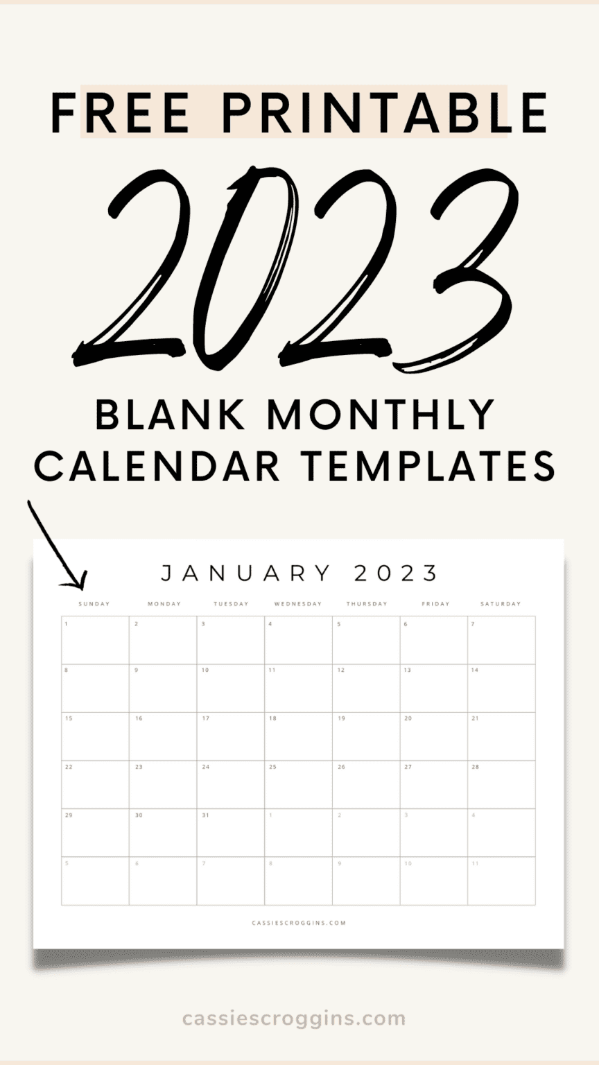 Free Printable 2023 Calendar Templates (All 12 Months)