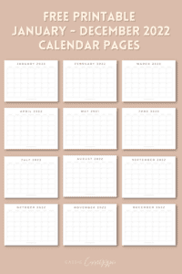 Free Printable 2022 Blank Calendar Templates (All 12 Months)