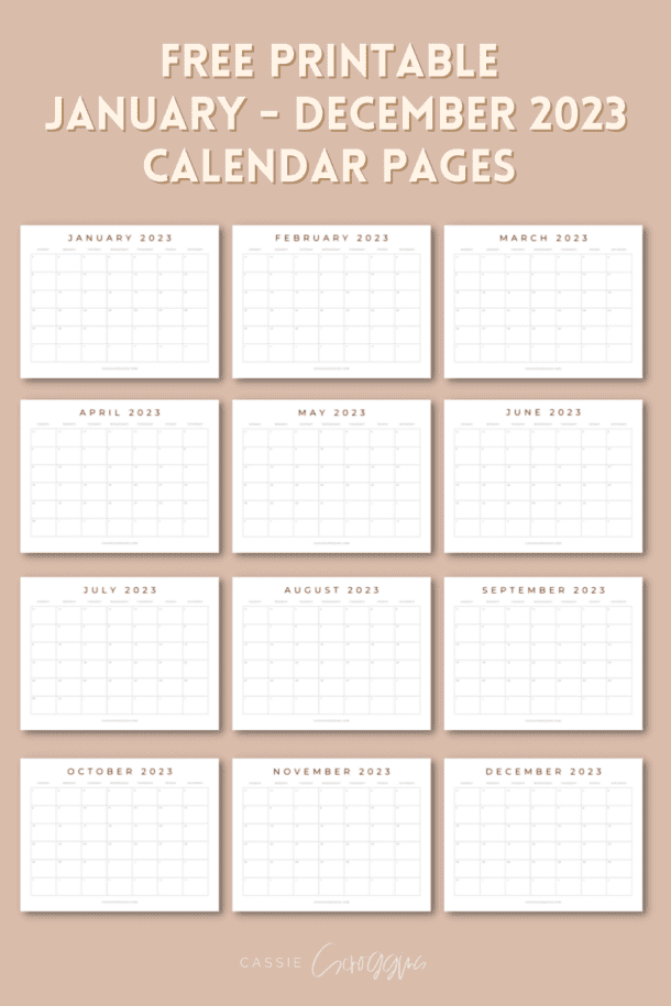 Free Printable 2023 Calendar Templates (All 12 Months)