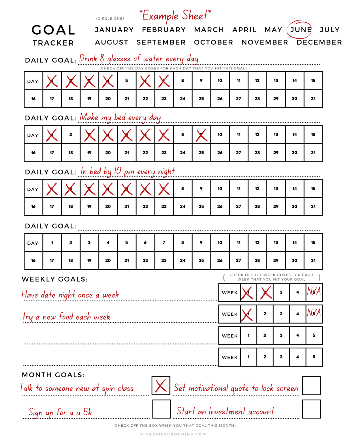 150 Powerful Monthly Goals That Will Change Your Life [+Free Goal ...