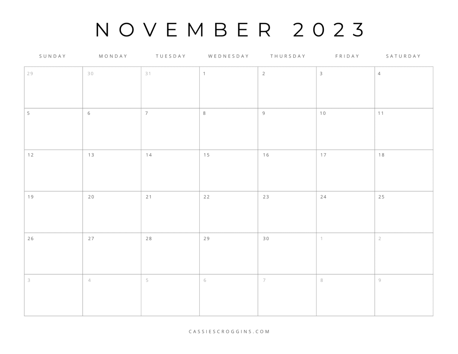 Free Printable 2023 Calendar Templates (All 12 Months)