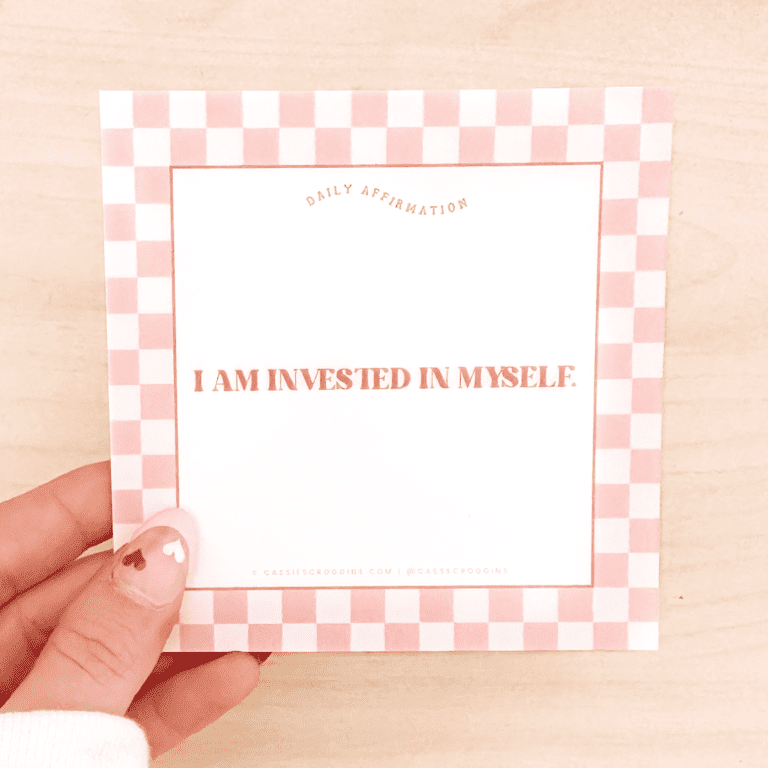 52 Printable Weekly Mirror Affirmation Cards to Encourage Self Love all ...