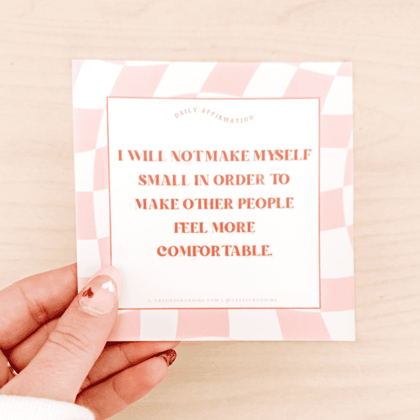 52 Printable Weekly Mirror Affirmation Cards to Encourage Self Love all ...