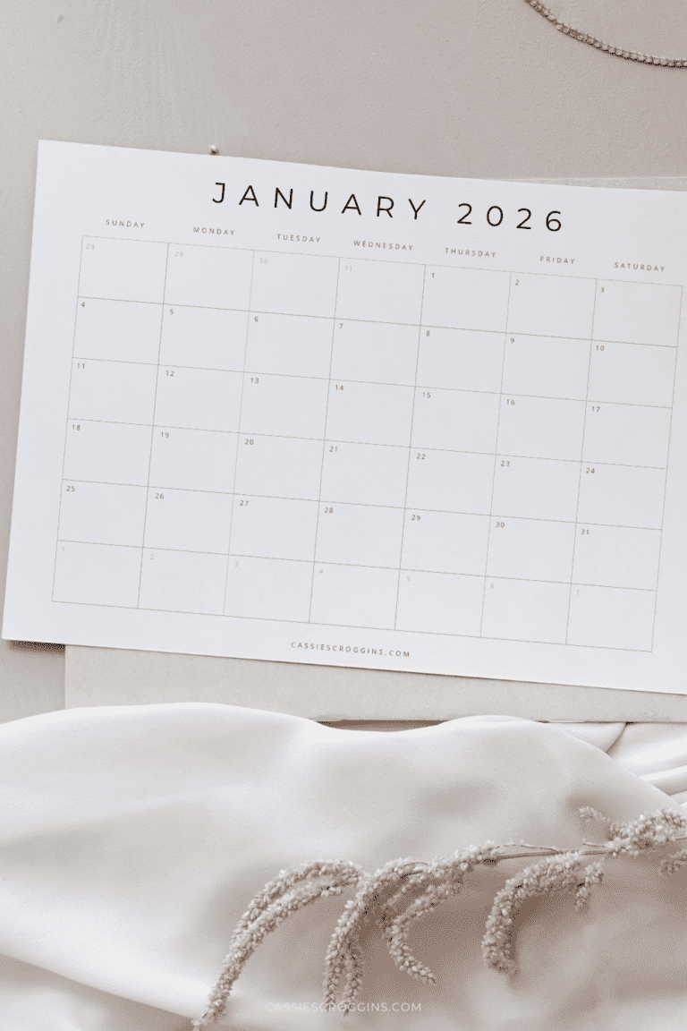 Free Printable 2026 Blank Calendar Templates (All 12 Months)