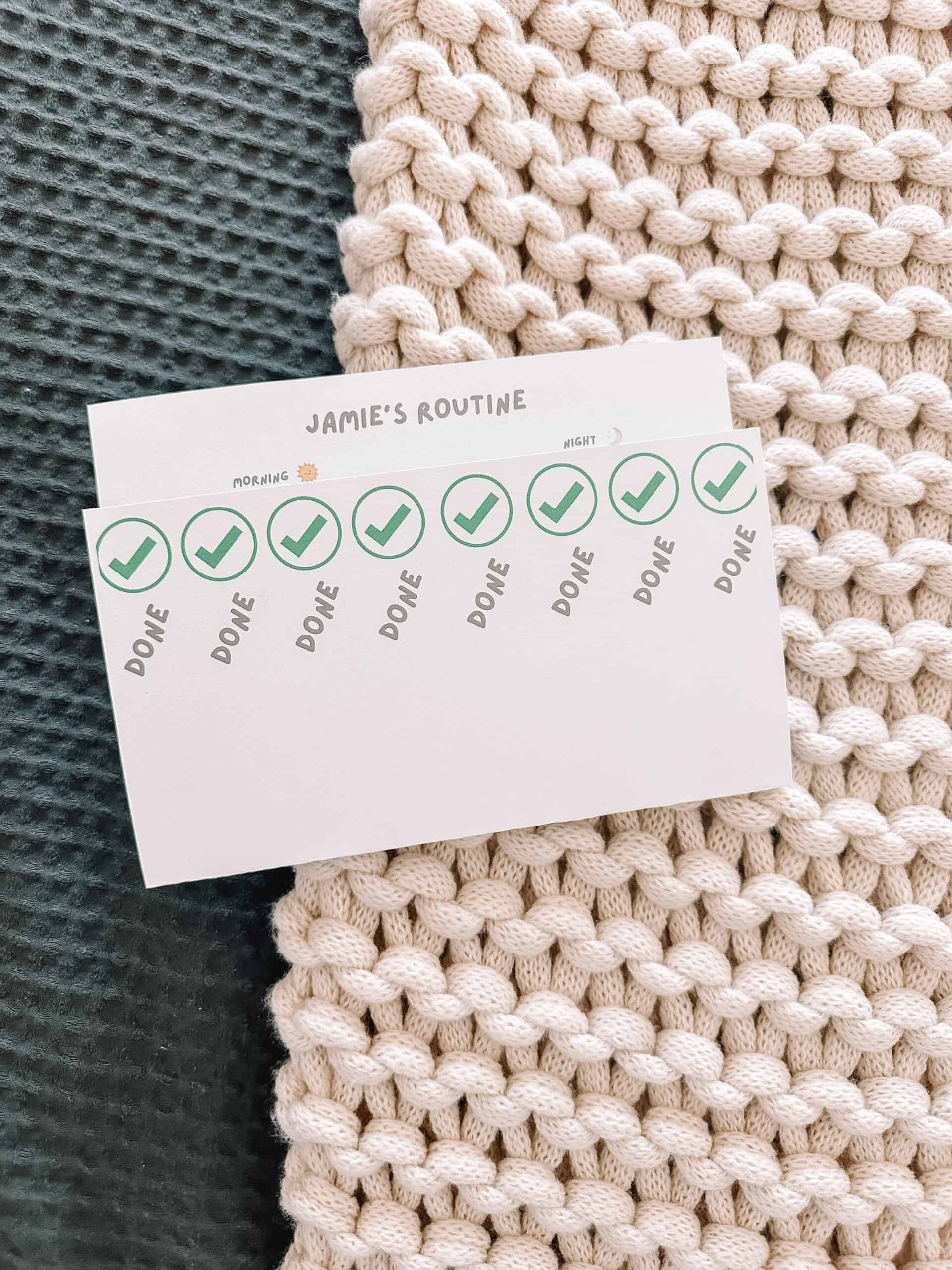 Free Printable Flip-up Routine Chart for Kids (+Editable in Canva)