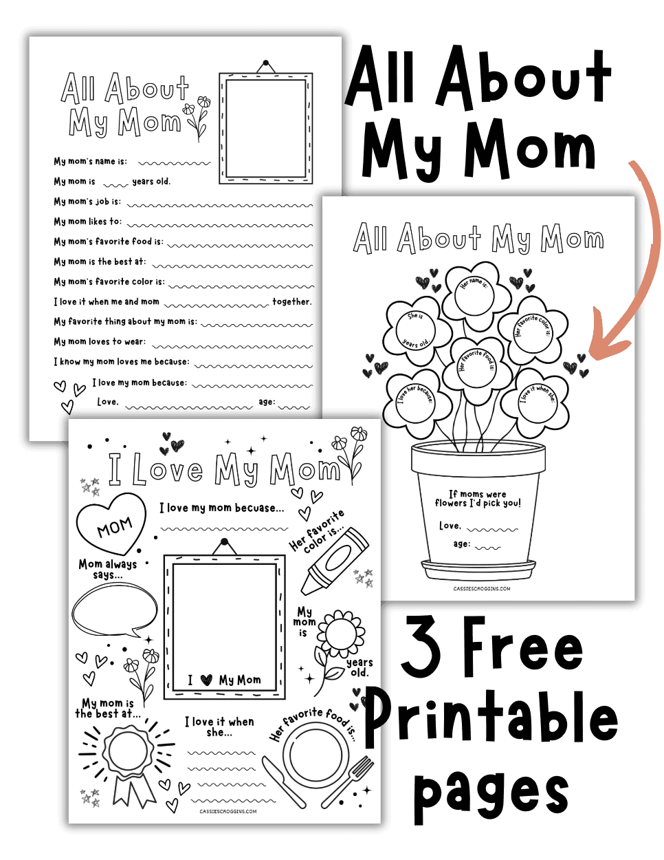 9 Free All About My Mom Printable Mom Questionnaires (Grandma and Aunts ...