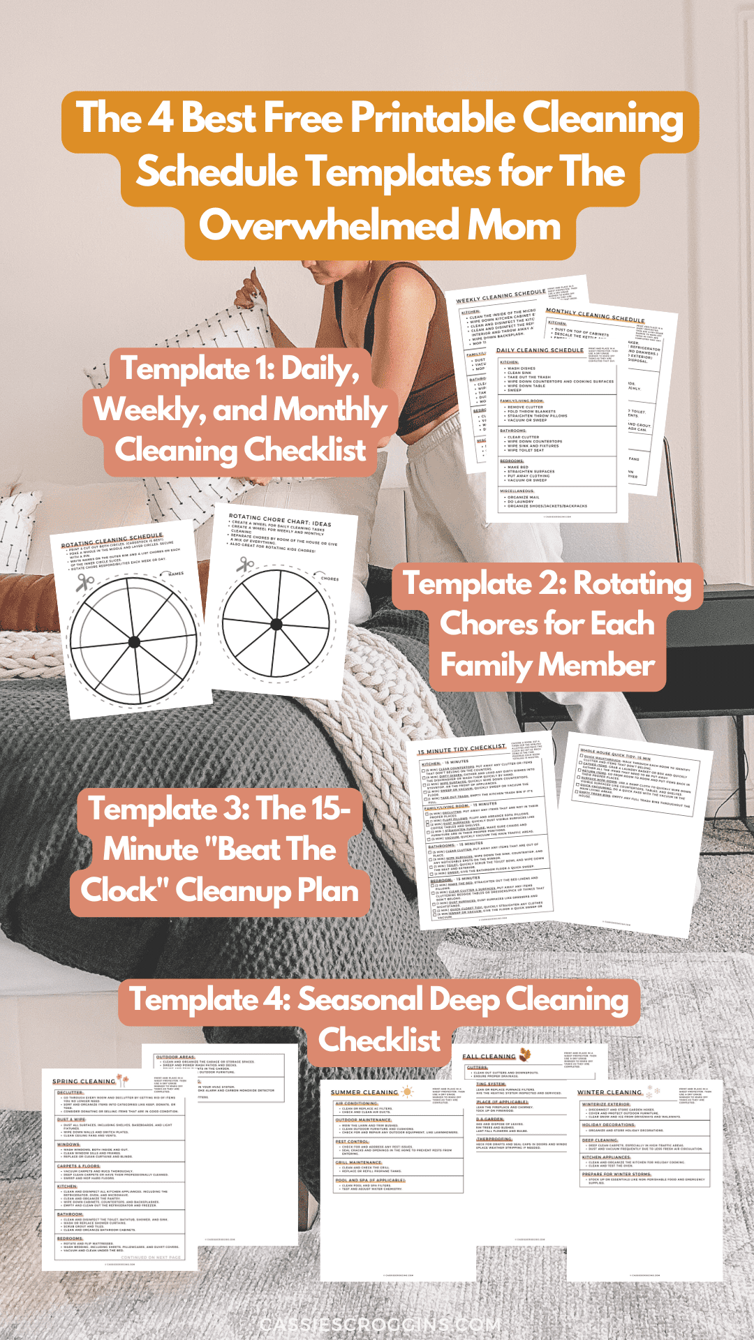The 4 Best Free Printable Cleaning Schedule Templates for The ...